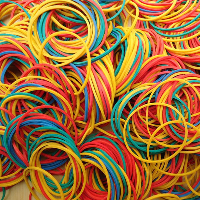 Buy Mt Office Diameter15-50mm Width1.5mm Strong Elastic Colorful Rubber ...
