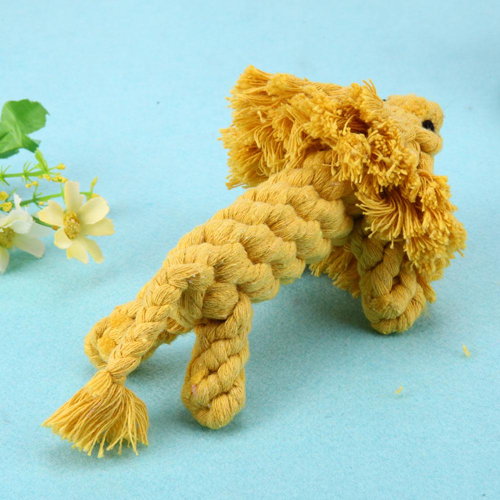 Buy Pet Dog Toy False Lion Braided Cotton Rope Cat Puppy Chew Squeaker ...