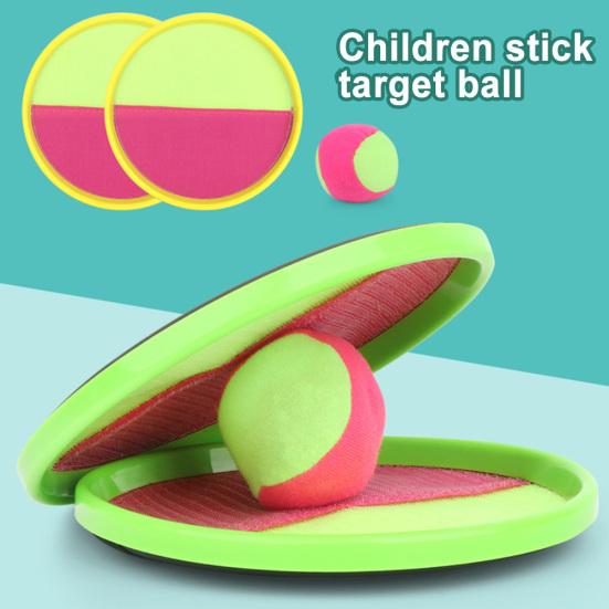 Buy 2Pcs Kids Catcher Paddle Sticky Ball Catch Toss Game Outdoor Sports ...