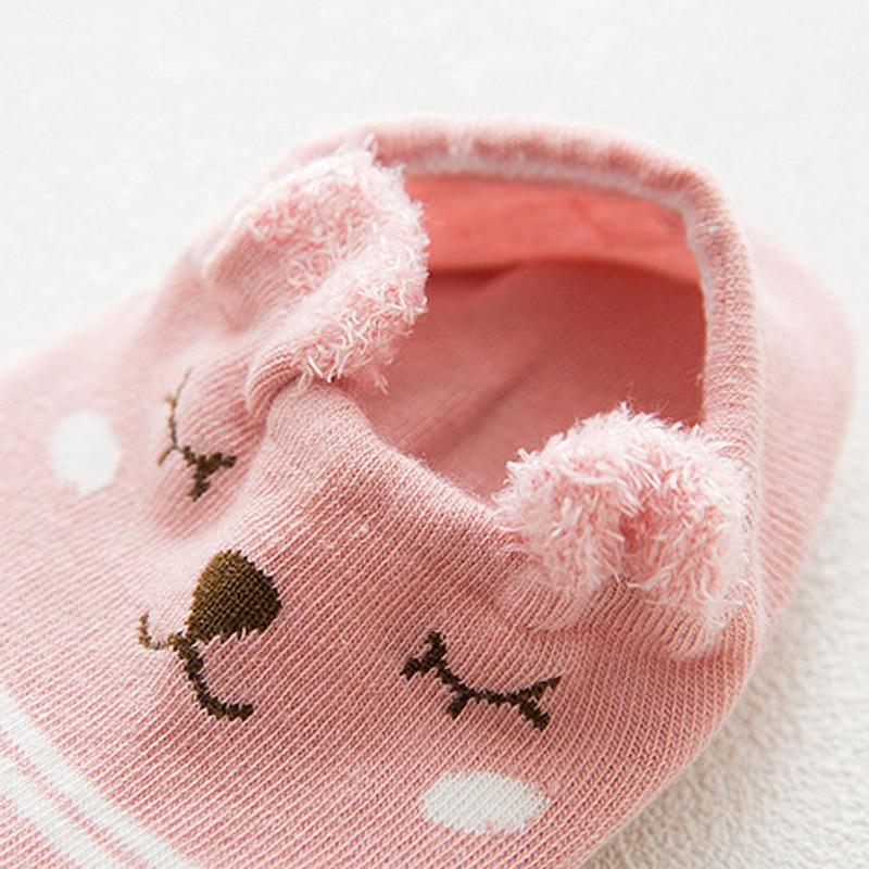 Cheap 1/5 Pairs Women Cute Animal Boat Socks Pack Cartoon Kawaii 3D Ear ...