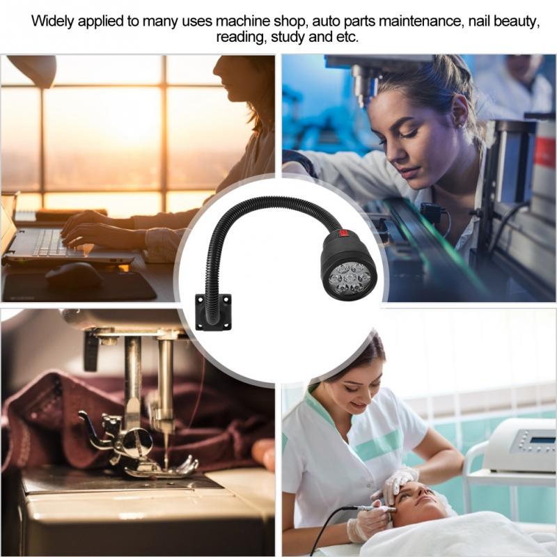 Buy 7W 110-220V LED Working Light Sewing Machine Lathes Lamp Magnetic ...