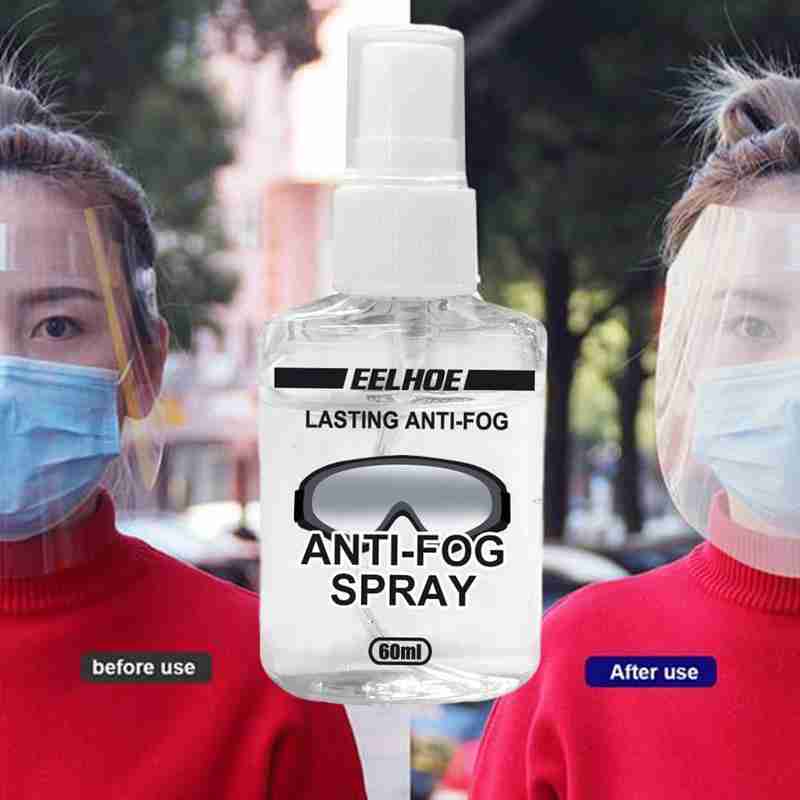 Buy 60ML Anti Fog Spray Eyeglass Lens Defoggers Glasses B2X9 For Ski ...