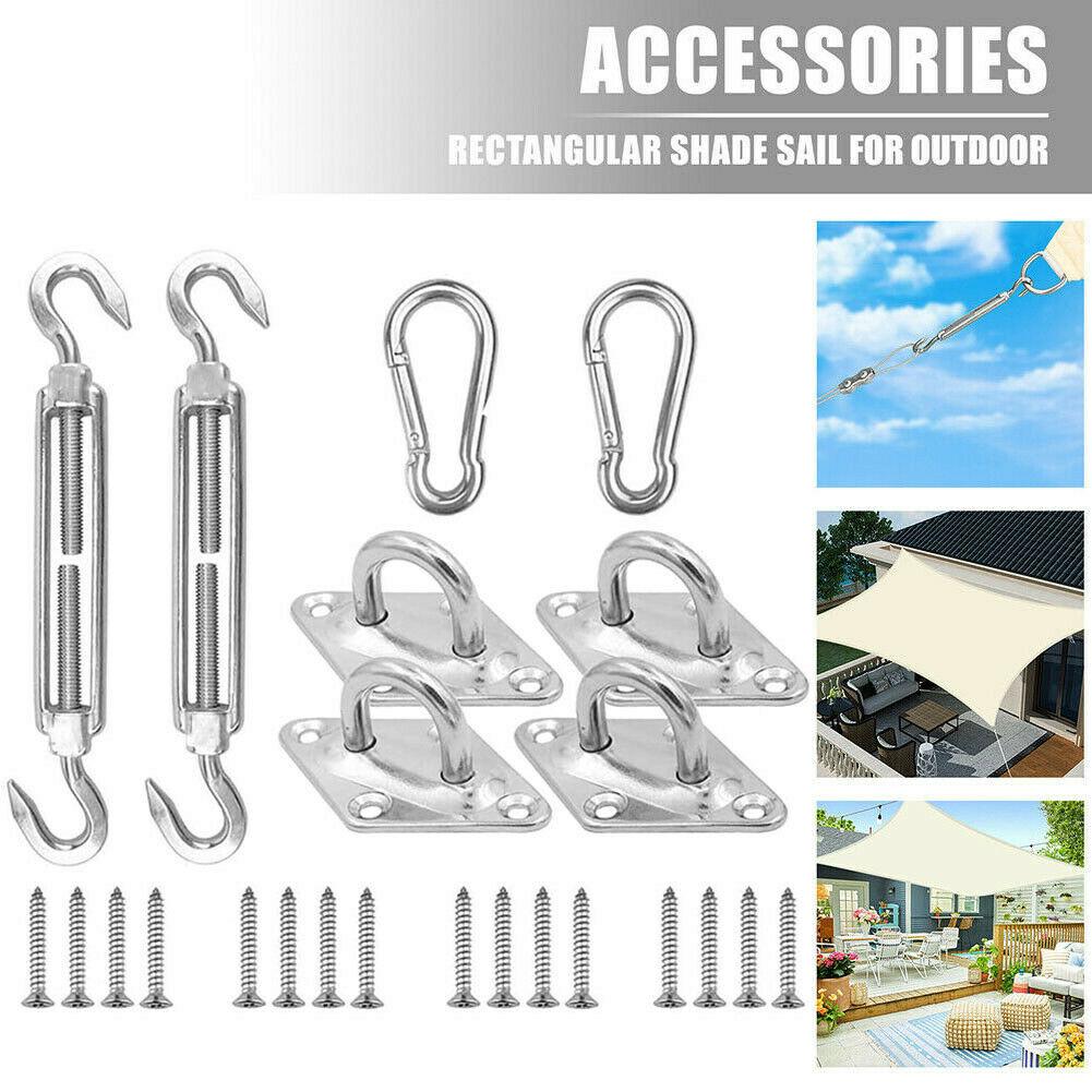 Buy Sun Shade Sail Canopy Accessory Stainless Steel Sun Fixing Hardware ...