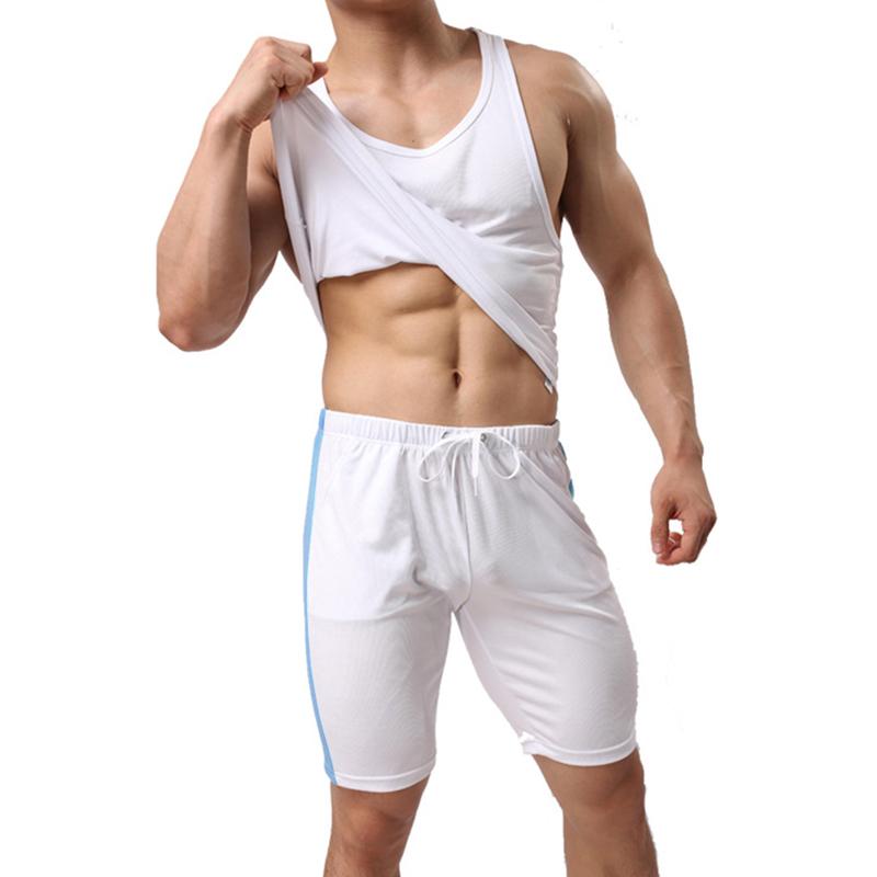Купити INCERUN Summer Mens Net Пряжа Сітка Порожнисті м'язи Тренажерний ...