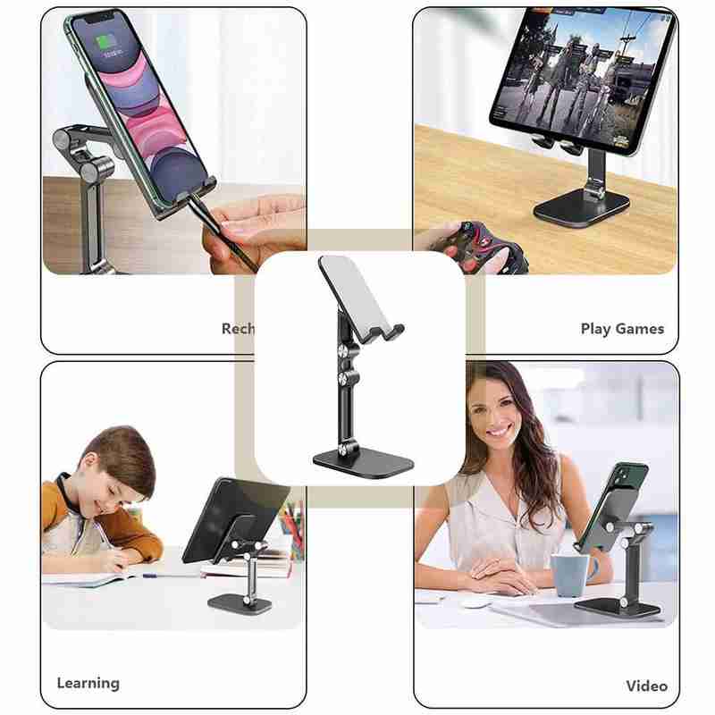 Buy Three Sections Foldable Desk Mobile Phone Holder For iPhone iPad ...