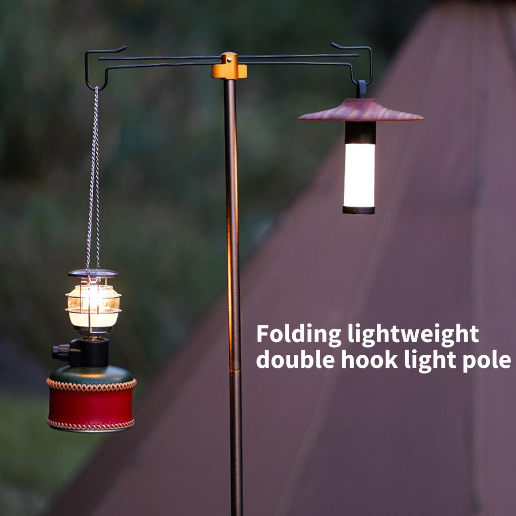 Buy Double Shepherd Hooks Adjustable Folding Metal Hanger for Solar ...