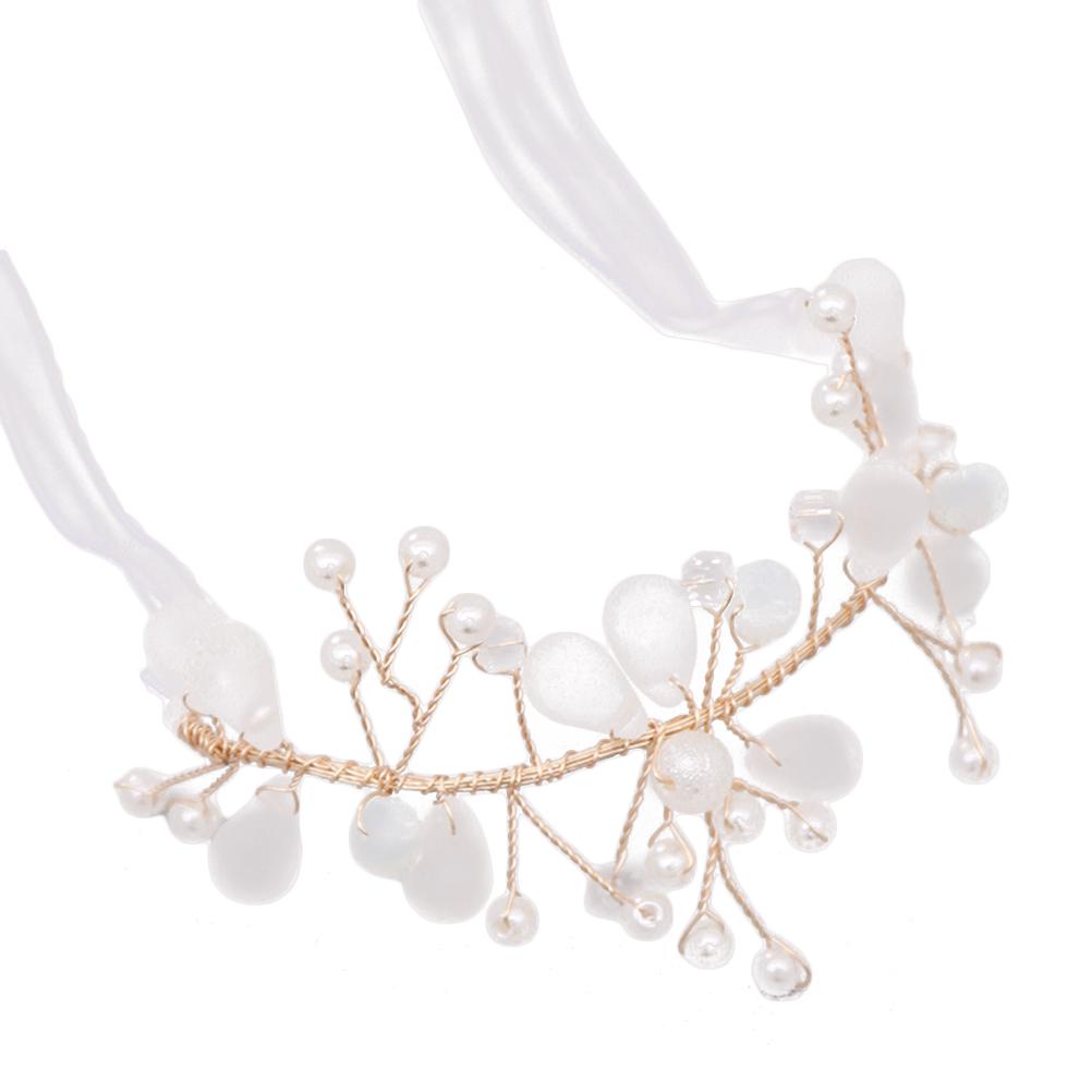 Buy 1PC Bridal Hand Flower with Yarn Ribbon Wristband Hand Decoration ...