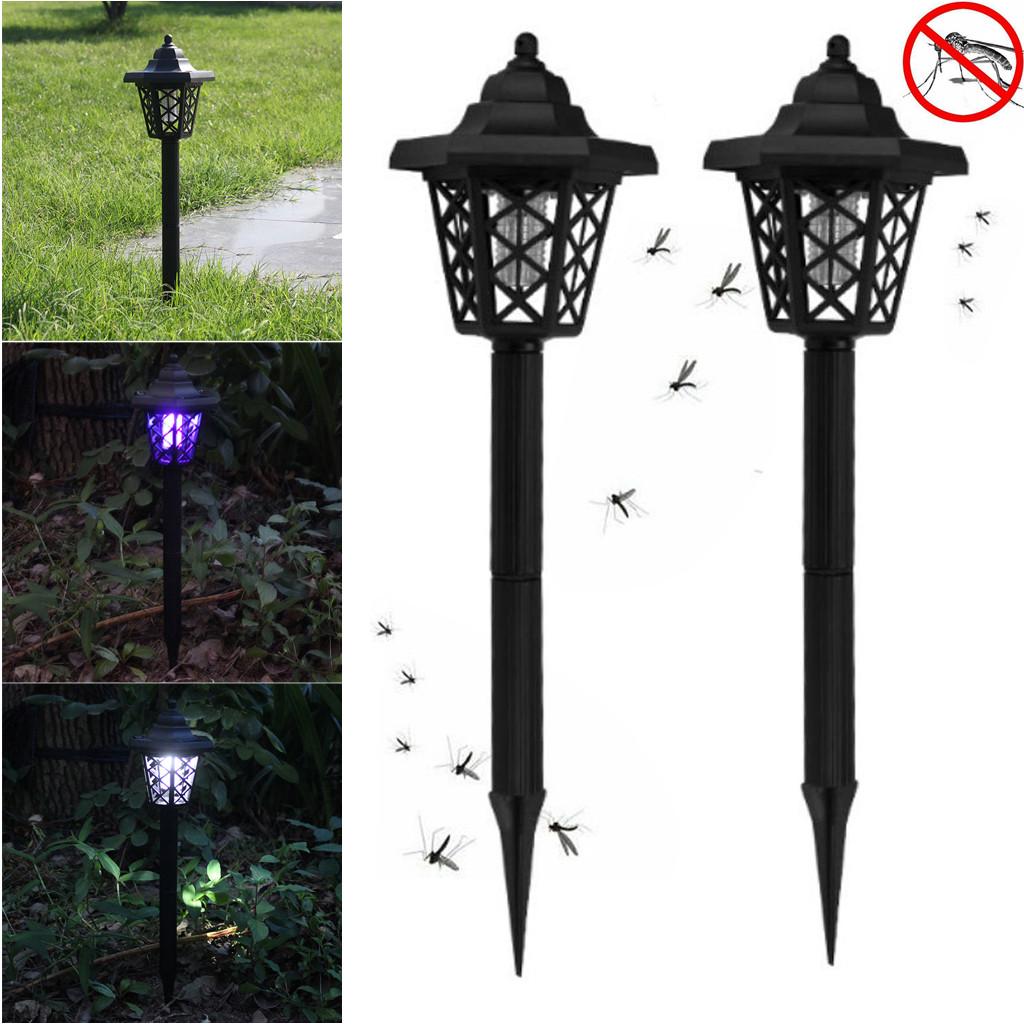 Buy Solar Powered LED Light Pest Bug Zapper Insect Mosquito Killer Lamp ...