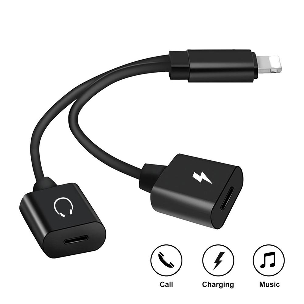 Mini Lightning Splitter Adapter Audio AUX Converter Adapter with Dual ...