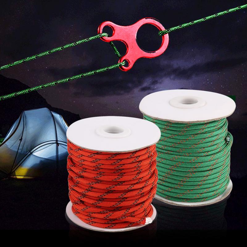 Buy 20m Nylon Rope Lines Cord Clothesline for Tent Garden Camping ...