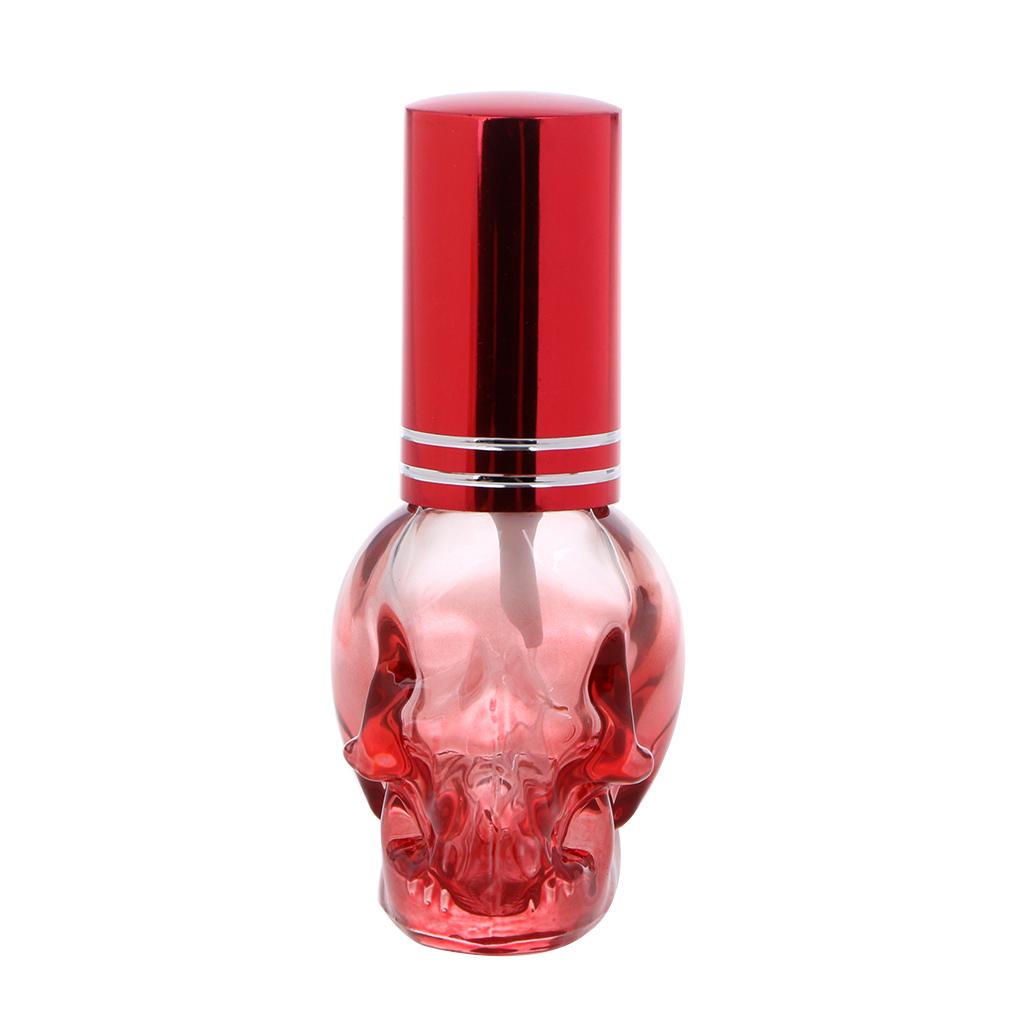 Buy Small 8ML Mini Travel Unique PersonalitY Skull Shape Empty Glass ...