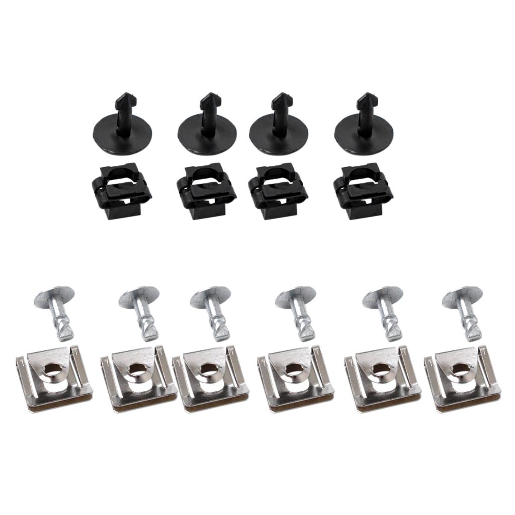 Buy 10 Pieces Engine Cover Undertray Fitting Clip Screw Set for Audi VW ...