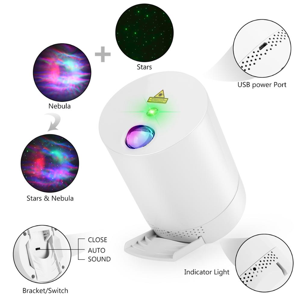 Satın alın Night Light Starry Sky Projector Water Wave Lamp LED star ...