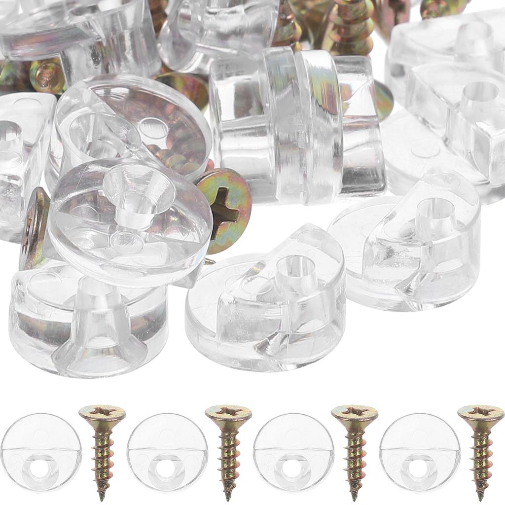 20Pcs Mirror Mounting Clips Heavy Duty Glass Door Clamps for Cabinet ...