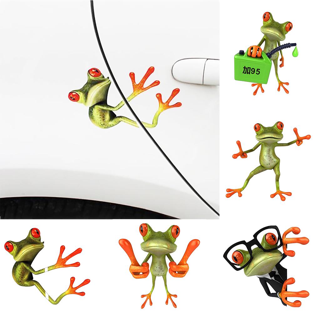 Buy Stylish 3D Frog Cartoon Funny Car Auto Stickers Trunk Body Bumper ...