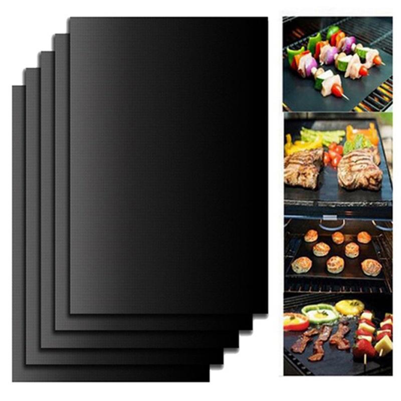 Buy Non-Stick Grill Mat Barbecue Baking Liners Reusable Teflon Cooking ...
