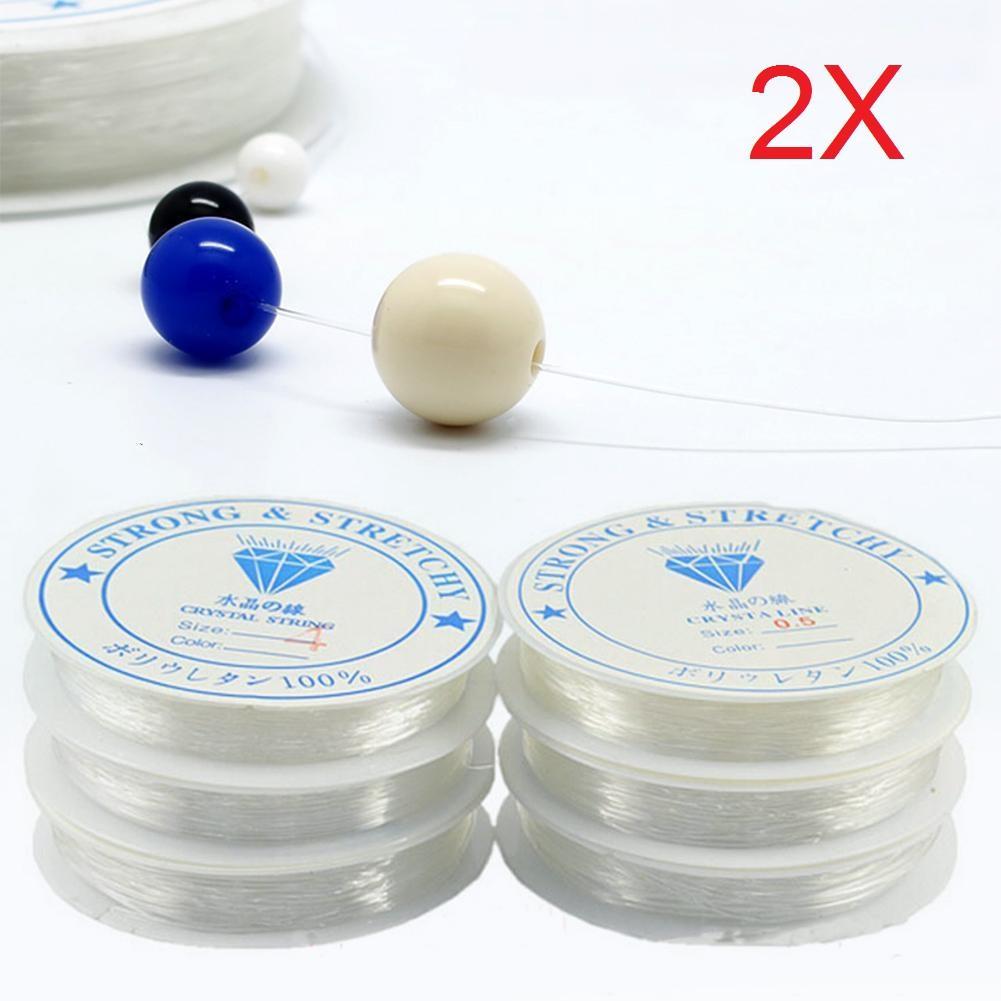 2PCS Strong Elastic Stretchy Beading Thread Cord Bracelet String ...
