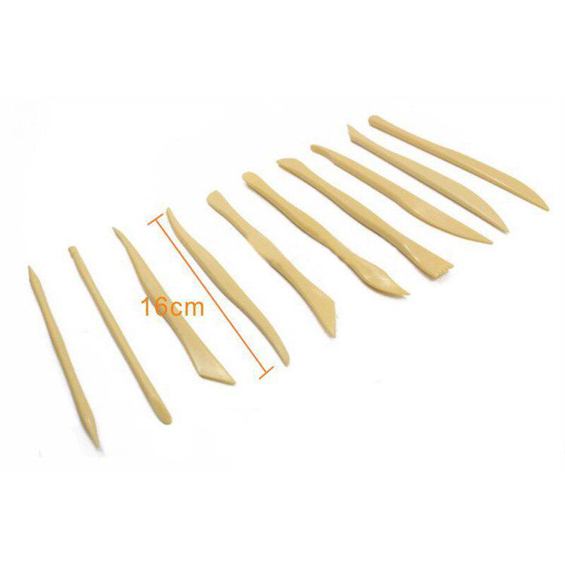 Buy 10PCS Wooden Clay Sculpture Knife Pottery Clay Sculpture Pottery Sharpen Modeling Tools Set ...