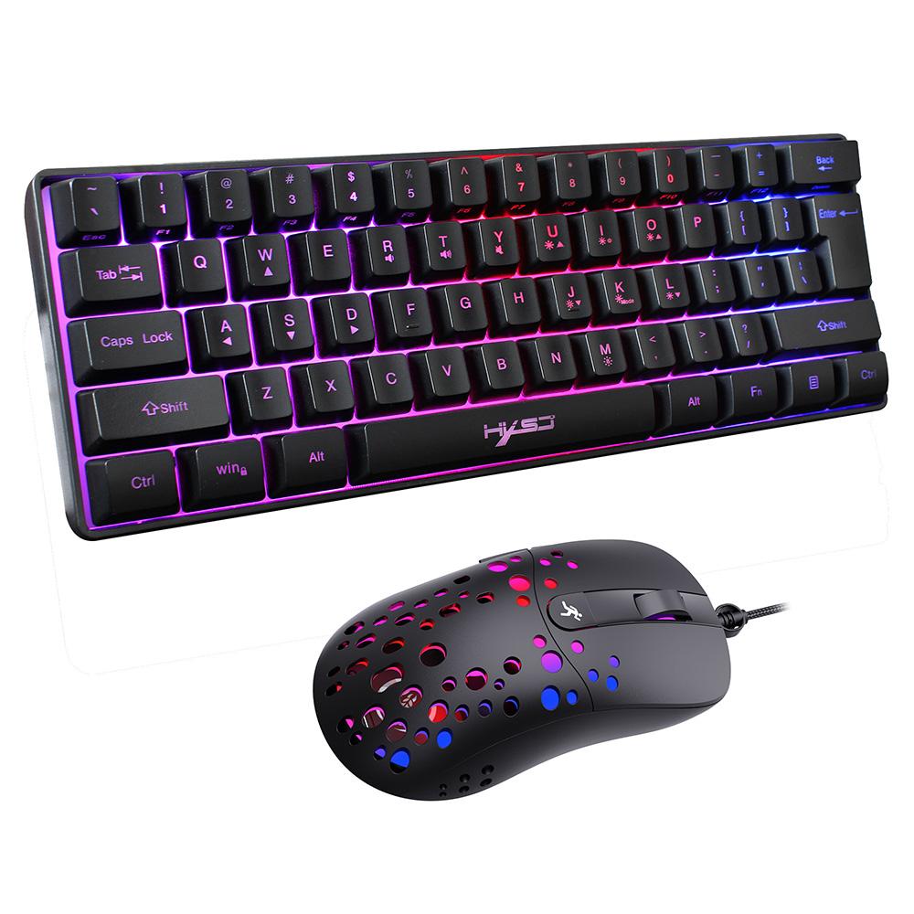 Buy Wired Keyboard And Mouse Combo V700 61 Keys Rgb Gaming Keyboard ...