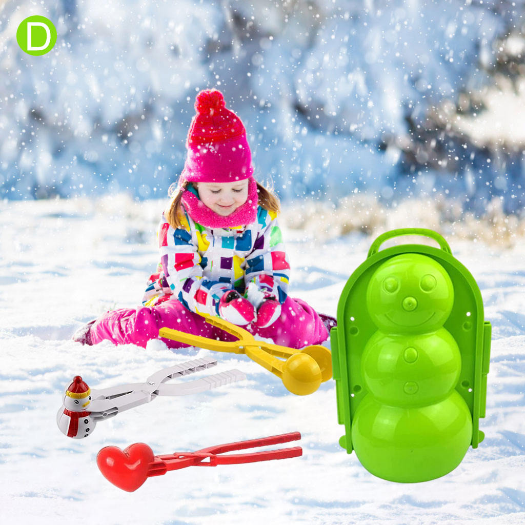 Buy 4Pcs Snowball Maker Clip Outdoor Cartoon Toy for Children Snow Ball ...