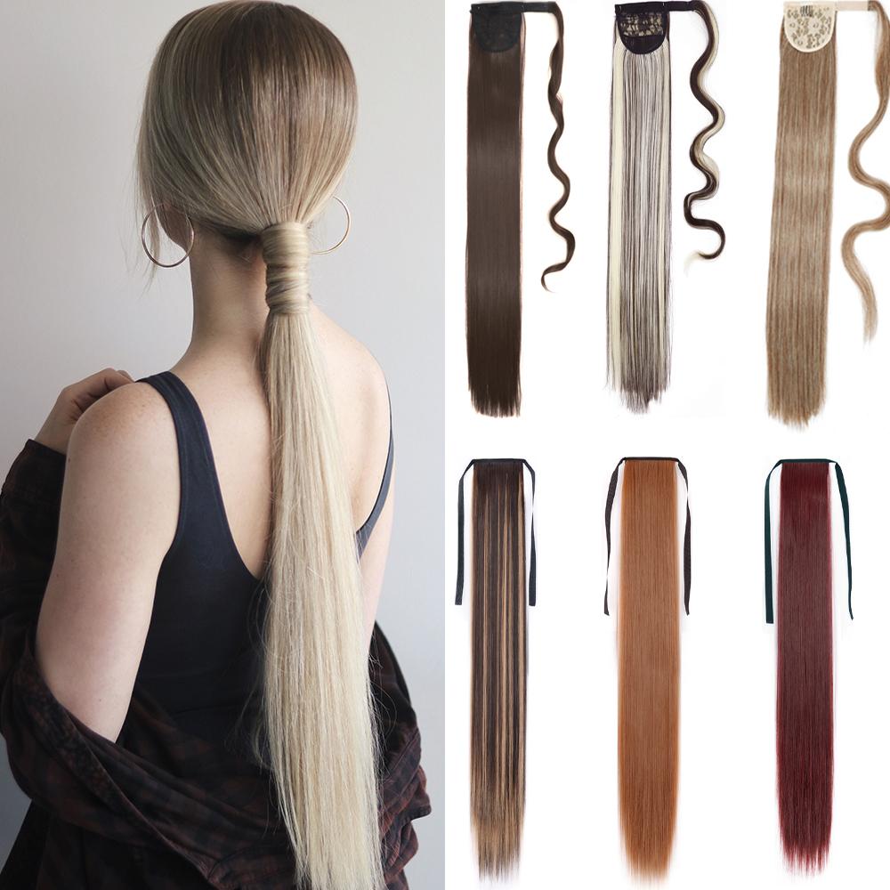 Buy MERISIHAIR Synthetic Long Straight Ponytail Hair Heat Resistant ...