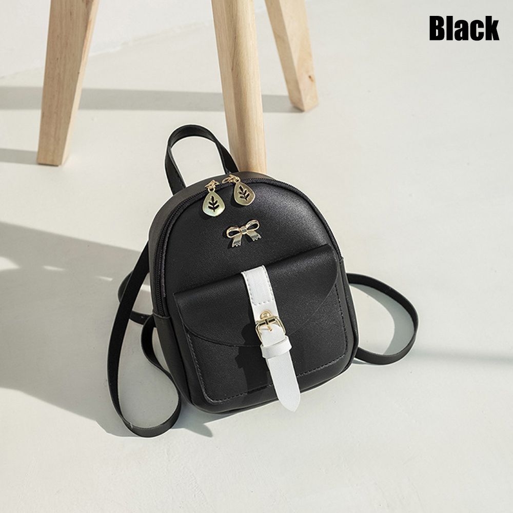 Buy Cute Graceful Leaf Hollow Bow-knot Kawaii Mini Backpack Small ...