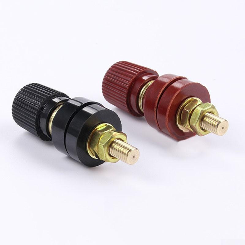 Buy 2pc 6mm Stud Remote Jumper Battery Terminals Junction Charging Post ...