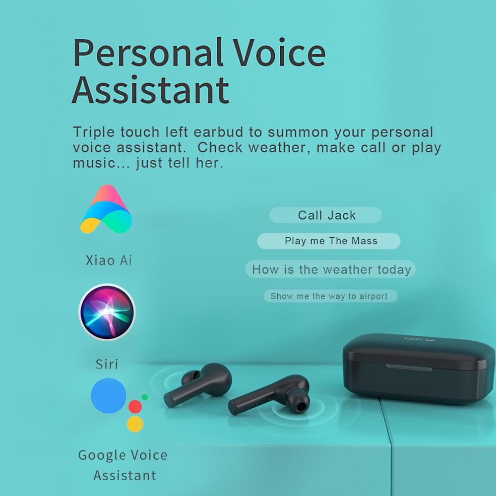 Buy Xiaomi T5 TWS Wireless Earphones AAC with Dual Mic BT5.0 Touch ...