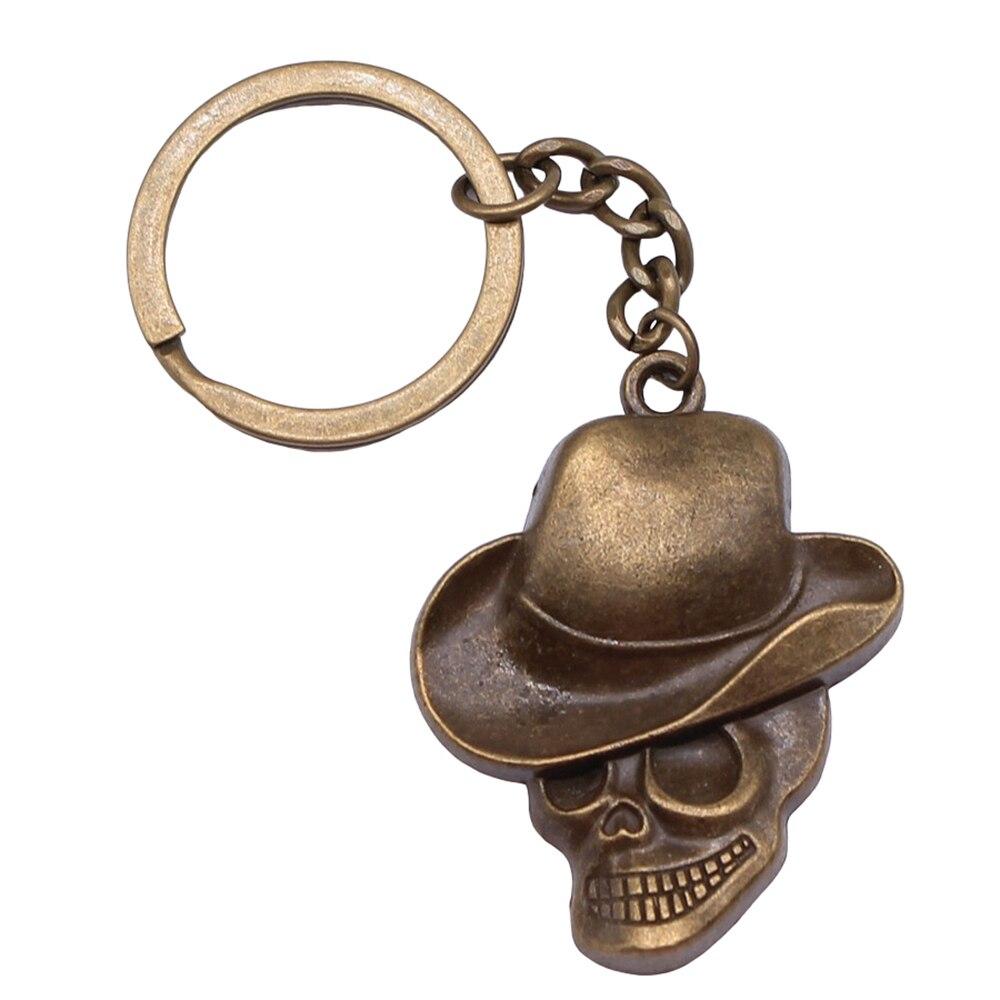 Buy 1 Piece 44x35mm Hat Skull Charms Original Keychains Relationship ...