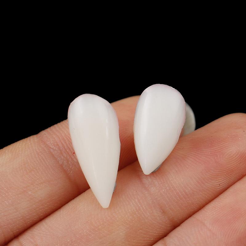 Buy Resin Vampire Teeth Fangs Props Teeth Plus Solid Glue Cosplay Party ...