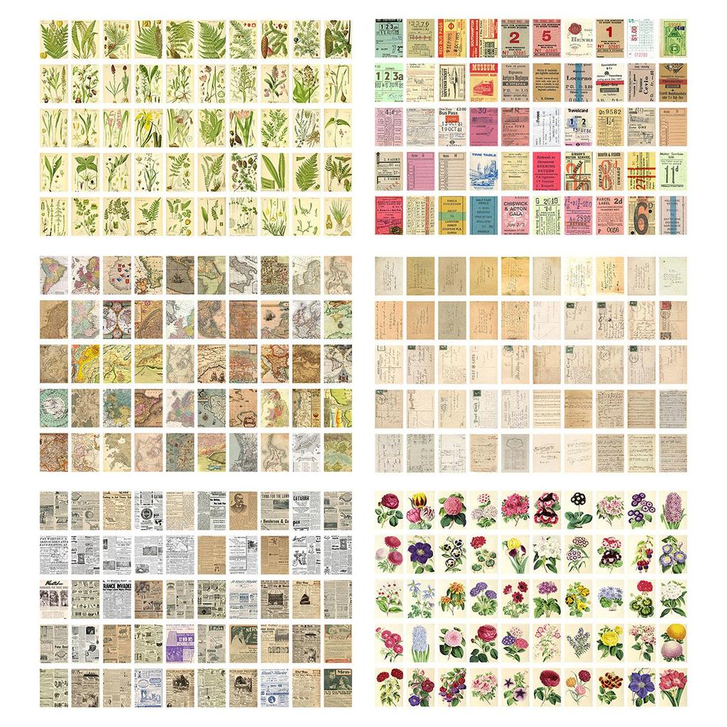 Buy Retro Handbook DIY Decorative Paper for Projects Scrapbook at ...