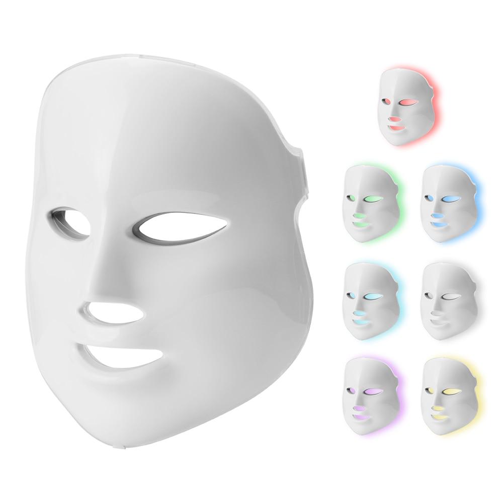 Buy Led Facial Mask Beauty 7 Color Face Machine With EMS ...