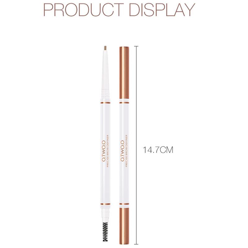 Buy 4 Colors Double-ended Ultra-fine Eyebrow Pencil Waterproof Sweat ...