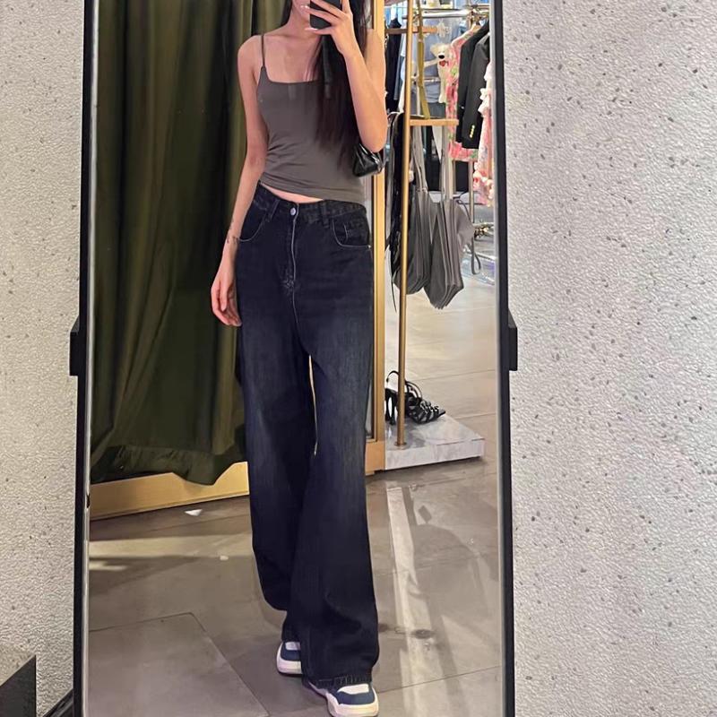 Купити Вінтажні жінки Широкі ноги Джинси Харадзюку Мішкуваті джинсові штани оверсайз гранж