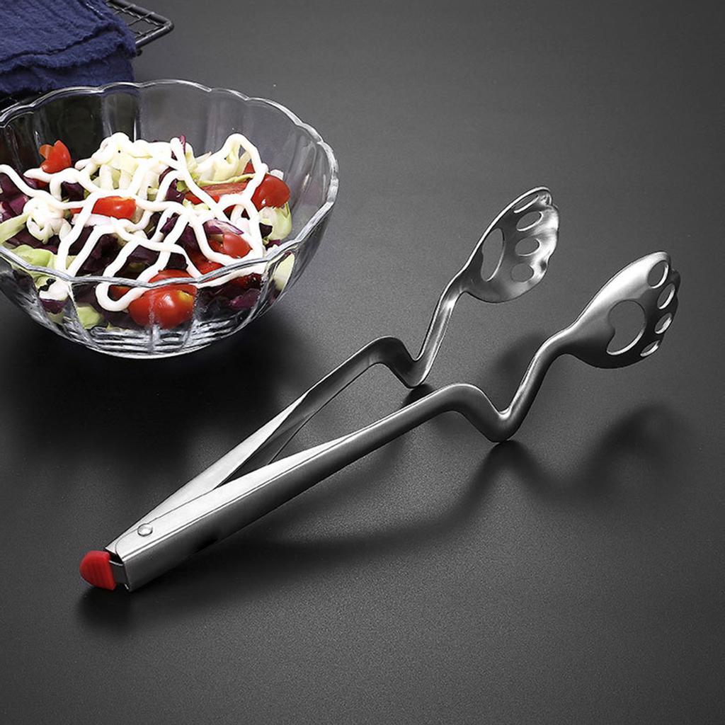 Buy Cat Food Claws Stainless Steel Tongs Clamps Barbecue Kitchen Food ...