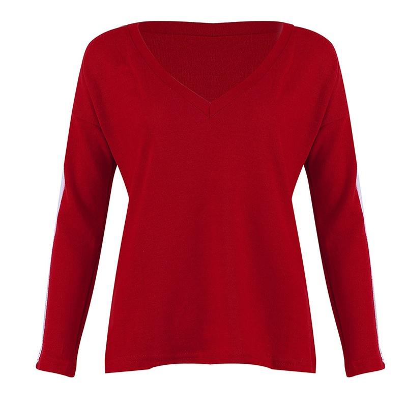 Buy Fashion Women Autumn And Winter Sexy V Neck Long Sleeve Knitted