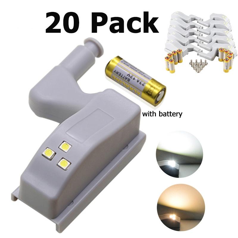 Buy 5/10/20 Pack LED Smart Touch Induction Cabinet Light Cupboard Inner ...