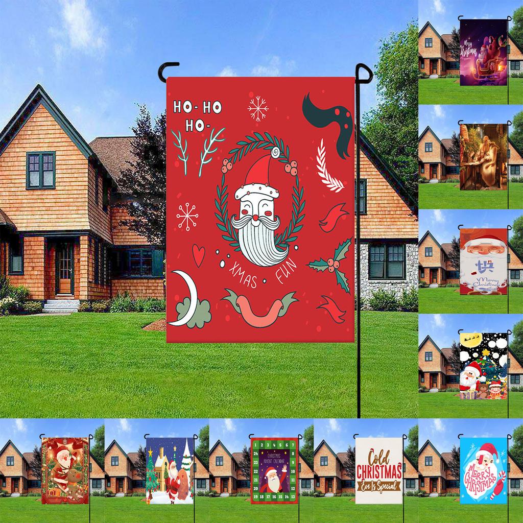 Buy Christmas Garden Flag Vertical Double Sided Merry Christmas Yard ...