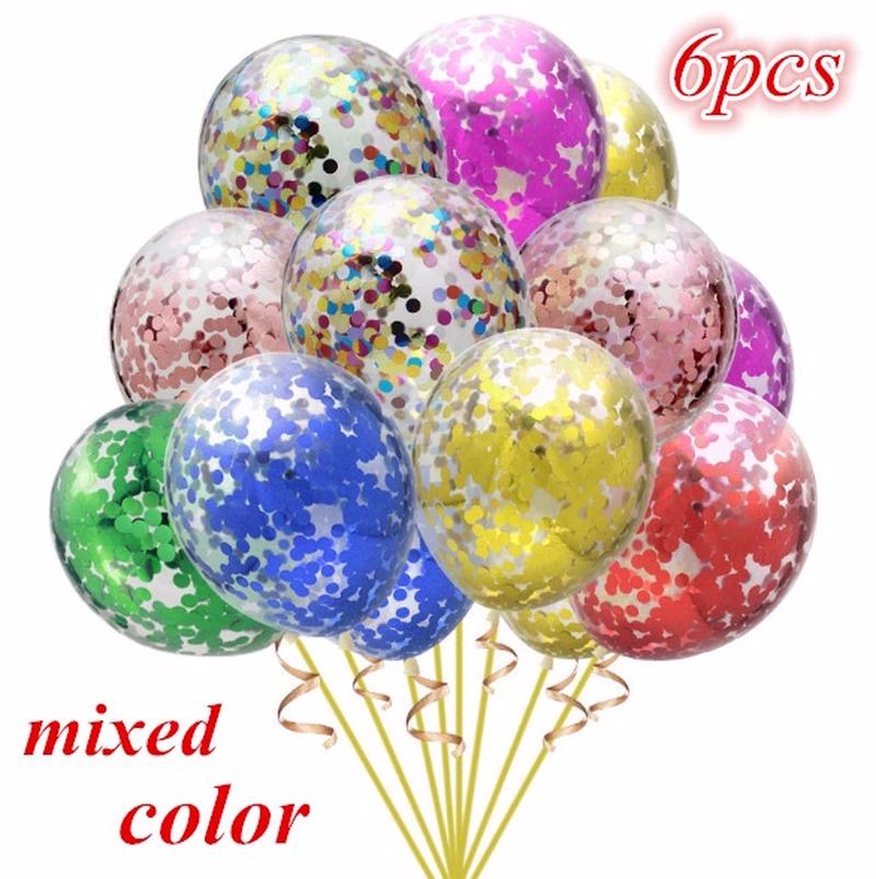 Buy Sequin Balloon Set 12 Inch Wedding Birthday Colorful Ballon Magic ...
