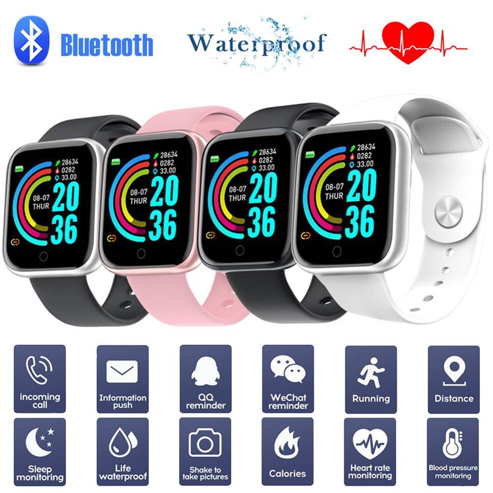 D20 Smart Watch Bluetooth Fitness Tracker Sports Watch Heart Rate ...