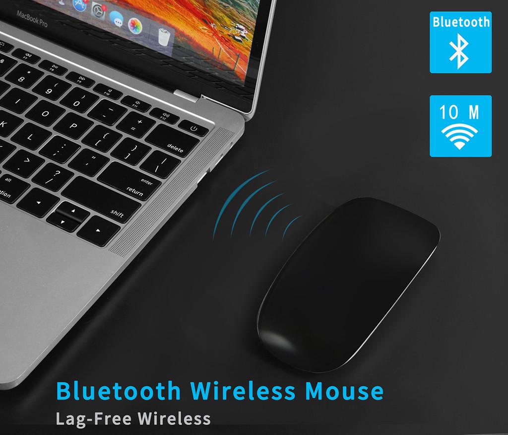 Buy Ultra-Thin Wireless Bluetooth Mouse Travel Portable Mini 1200DPI ...