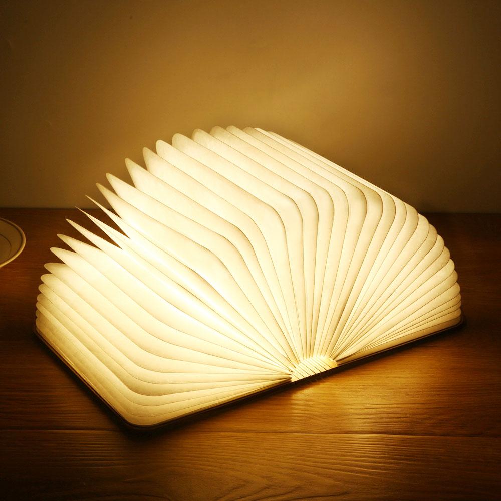 Buy Led USB Lamp Book LED Night Light Leather 5V USB Rechargeable ...