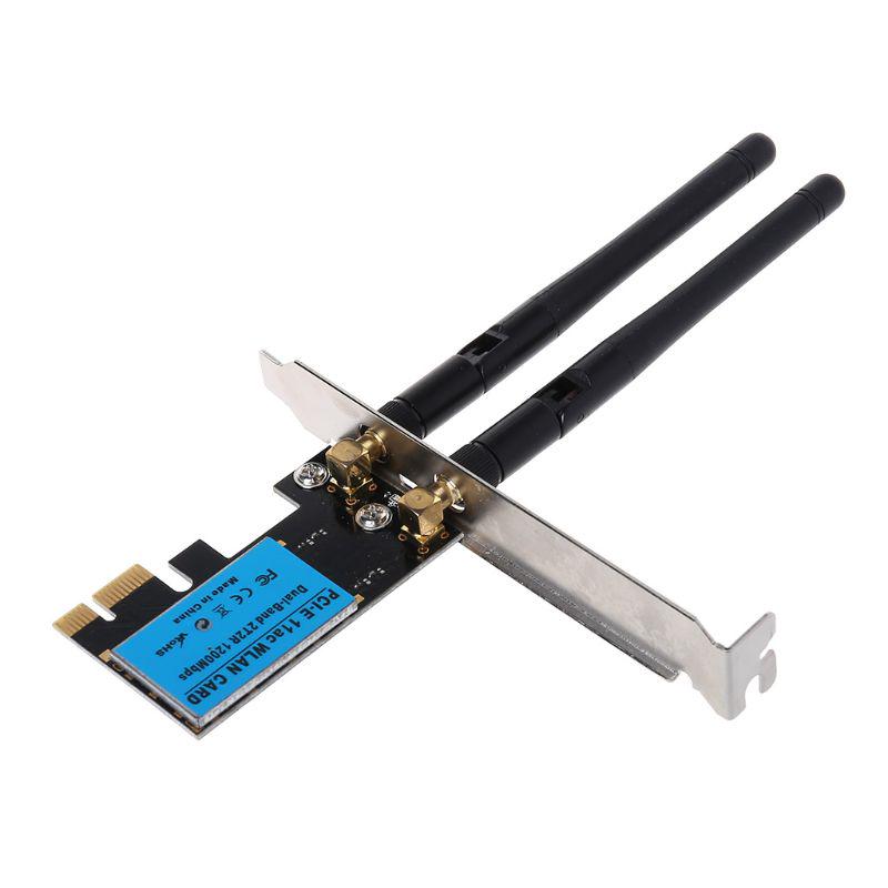 Satın alın PCI-E 1200Mbps Wireless Network Card 2.4GHz/5GHZ Dual Band ...