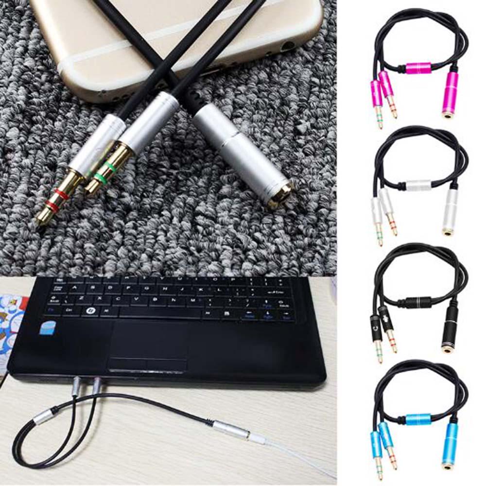 Buy PC Microphone Splitter Aux Extension Cable Converter Cable Earphone ...