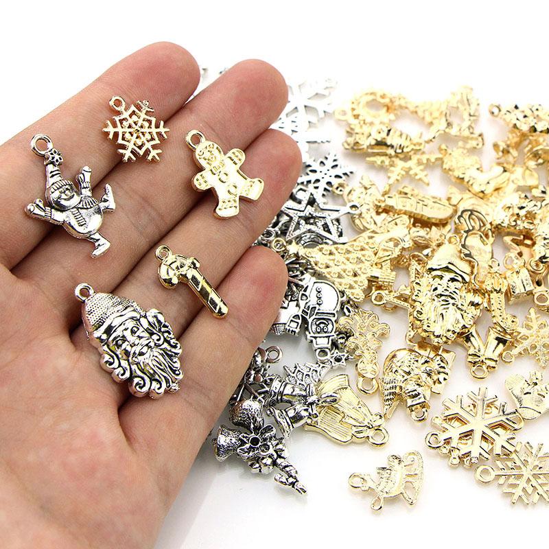 Buy 100Pcs/Set Mixed Charms Pendants Diy Jewelry Making Accessories ...
