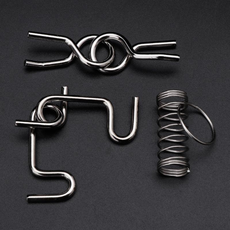 Buy 28pcs Metal Wire Puzzle Set Brain Teaser IQ Test Game Unlock ...