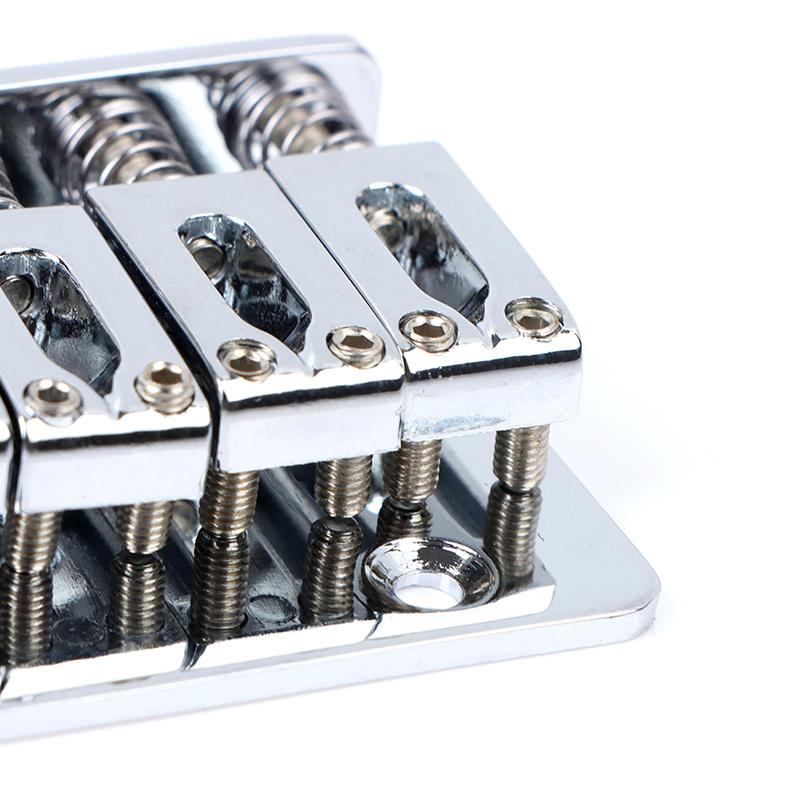 💰Kjøp 6 String 65MM Metal Fixed Hardtail Saddle Bridge Top Load Guitar ...