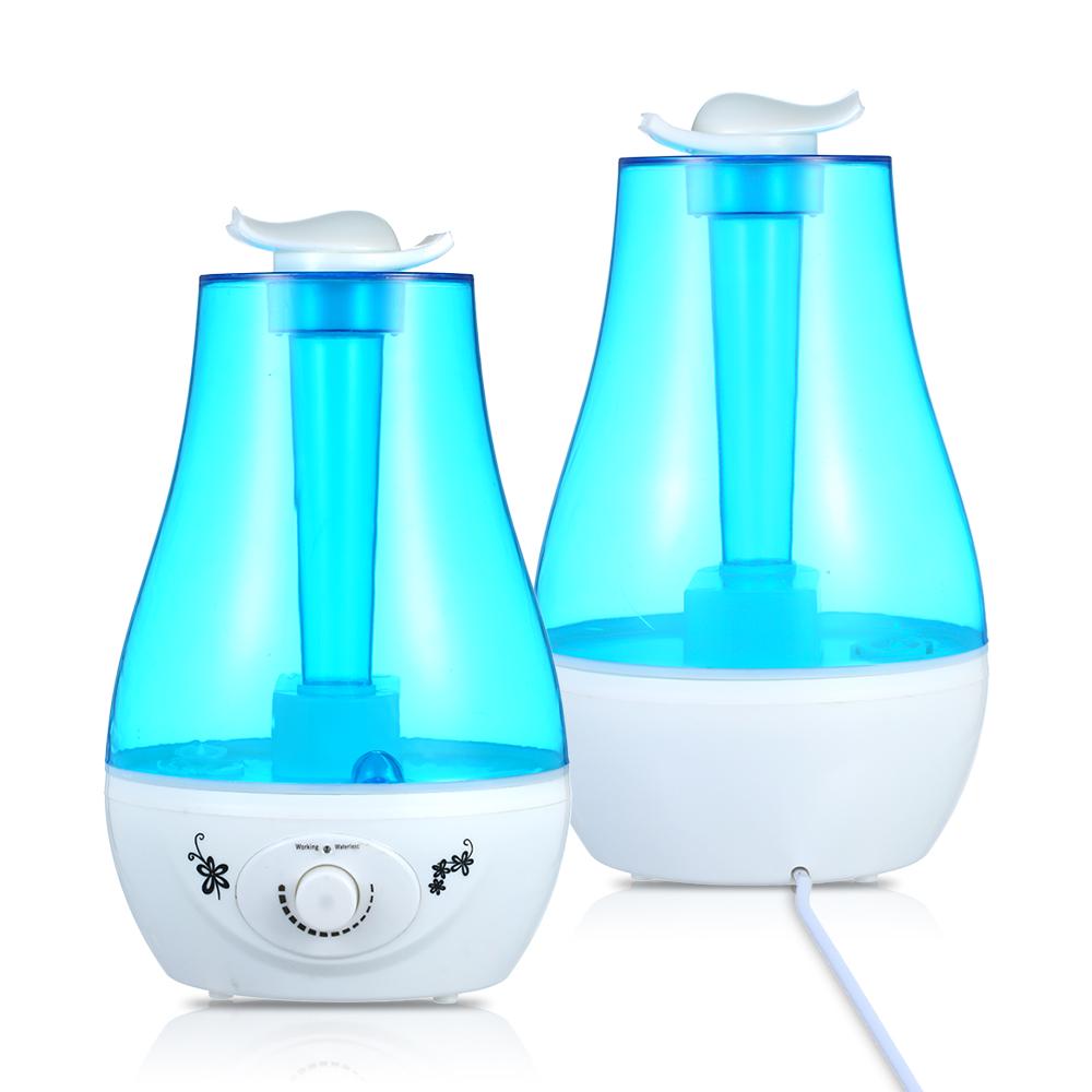 Buy Cool Mist Humidifier Colorful Light 3L Capacity Water Tank Dual 360 ...