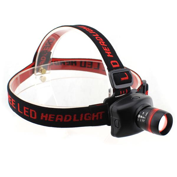 Buy 3-Mode Zoomable 3W CREE LED Headlamp Flashlight 240 Lumens Head ...