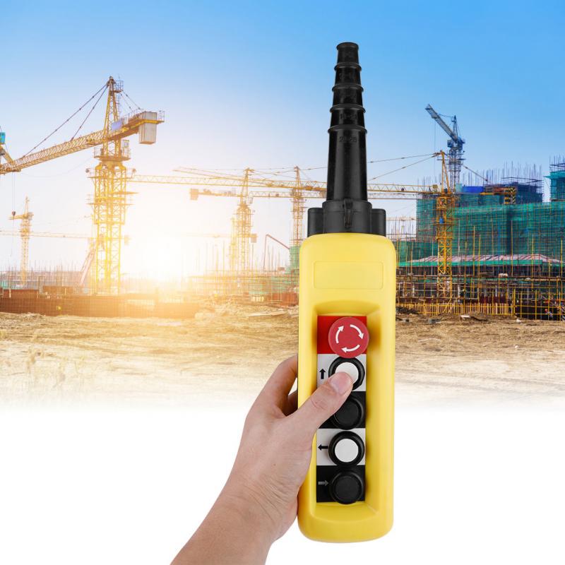 Buy Crane Chain Hoist Push Button Switch Lifting Pendant Controller 4 Buttons at affordable ...